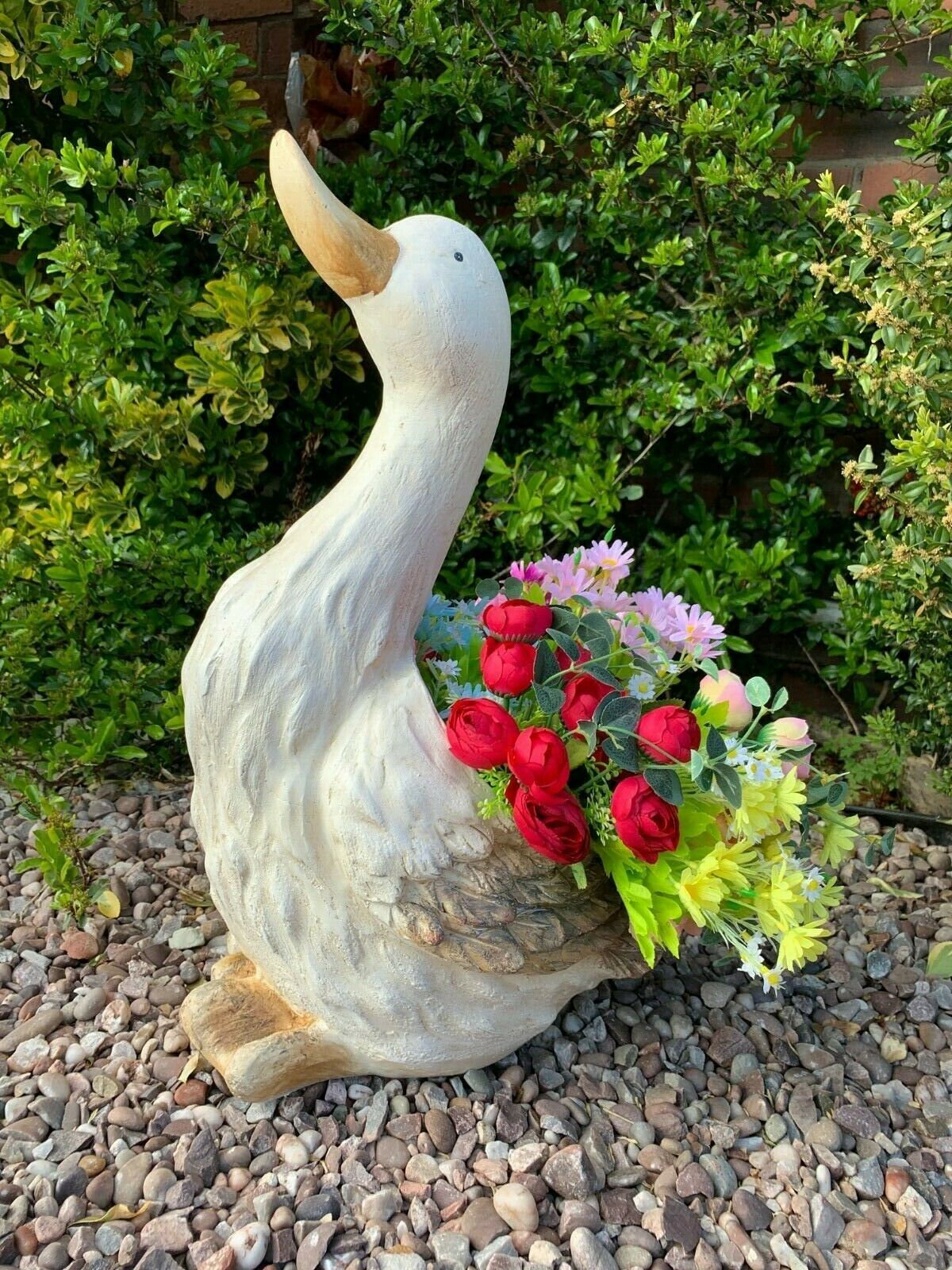 Goose Planter Ornament Plant Pot Lawn Patio Garden Duck Bird - Etsy