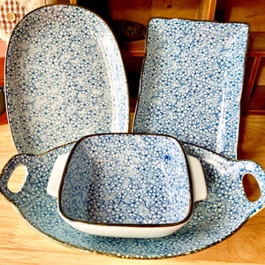 Japanese Design Crockery Dinnerware Set Ceramic Floral Serving Dinner ...