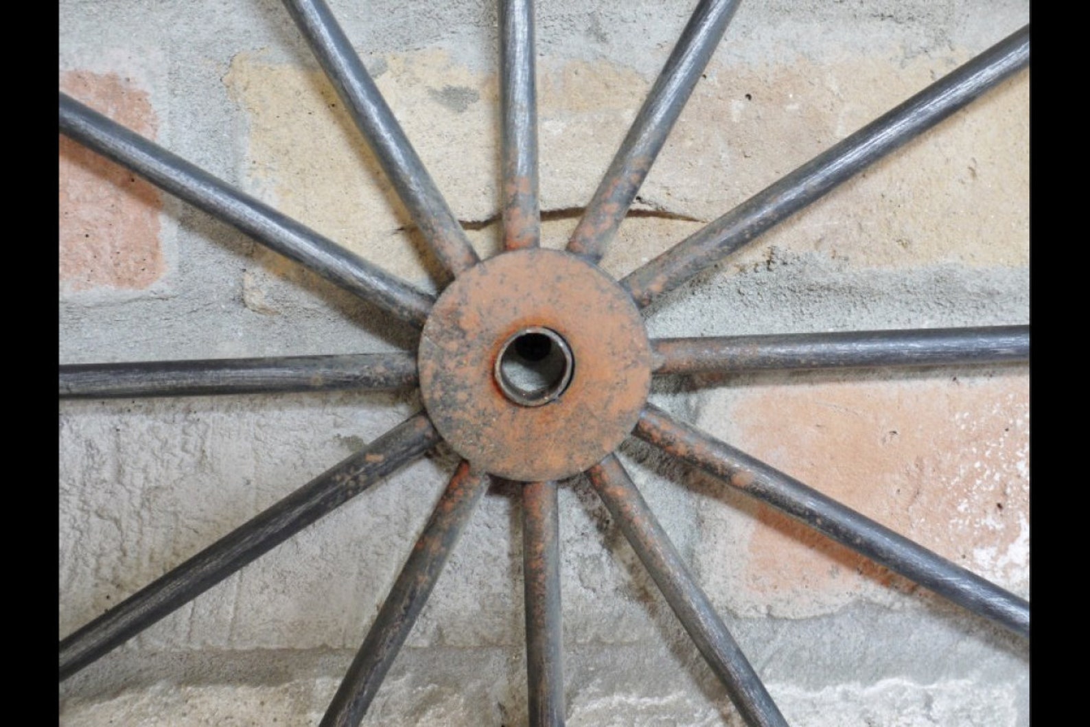 Antique Metal Wagon 47cm Wheels Cartwheels Bar Rustic Vintage - Etsy