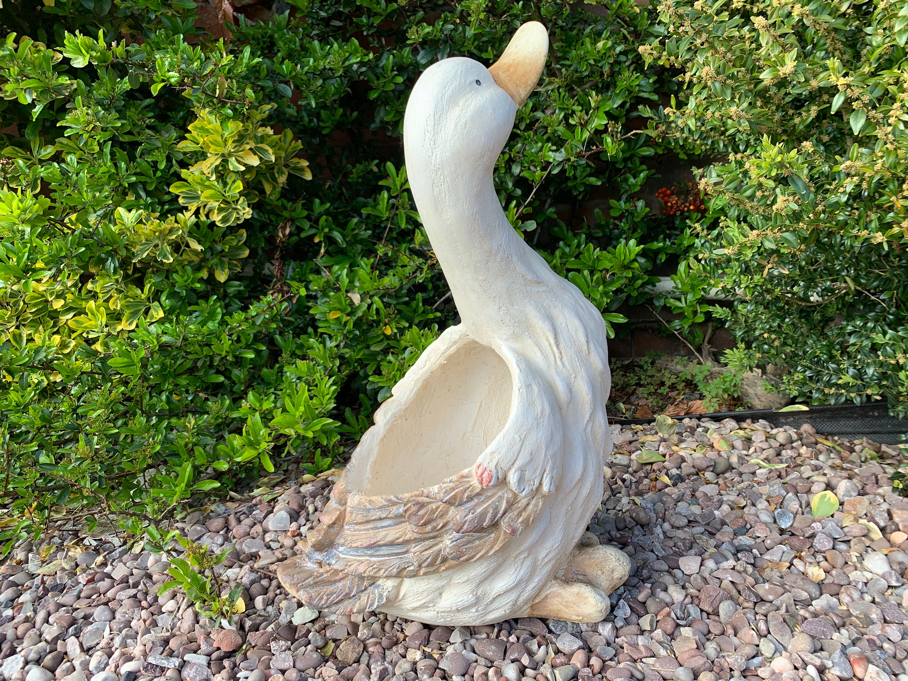Goose Planter Ornament Plant Pot Lawn Patio Garden Duck Bird - Etsy
