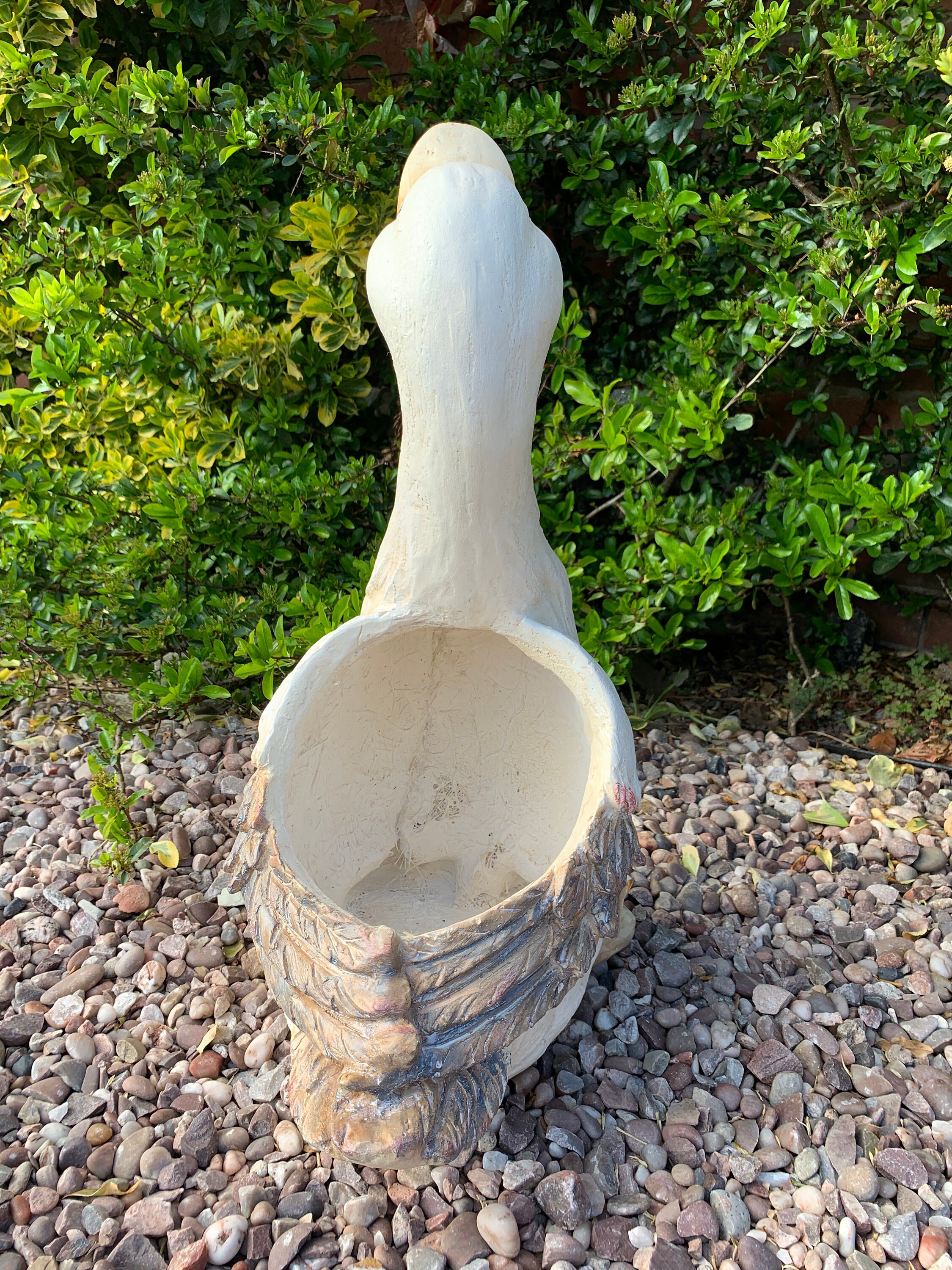 Goose Planter Ornament Plant Pot Lawn Patio Garden duck Bird | Etsy