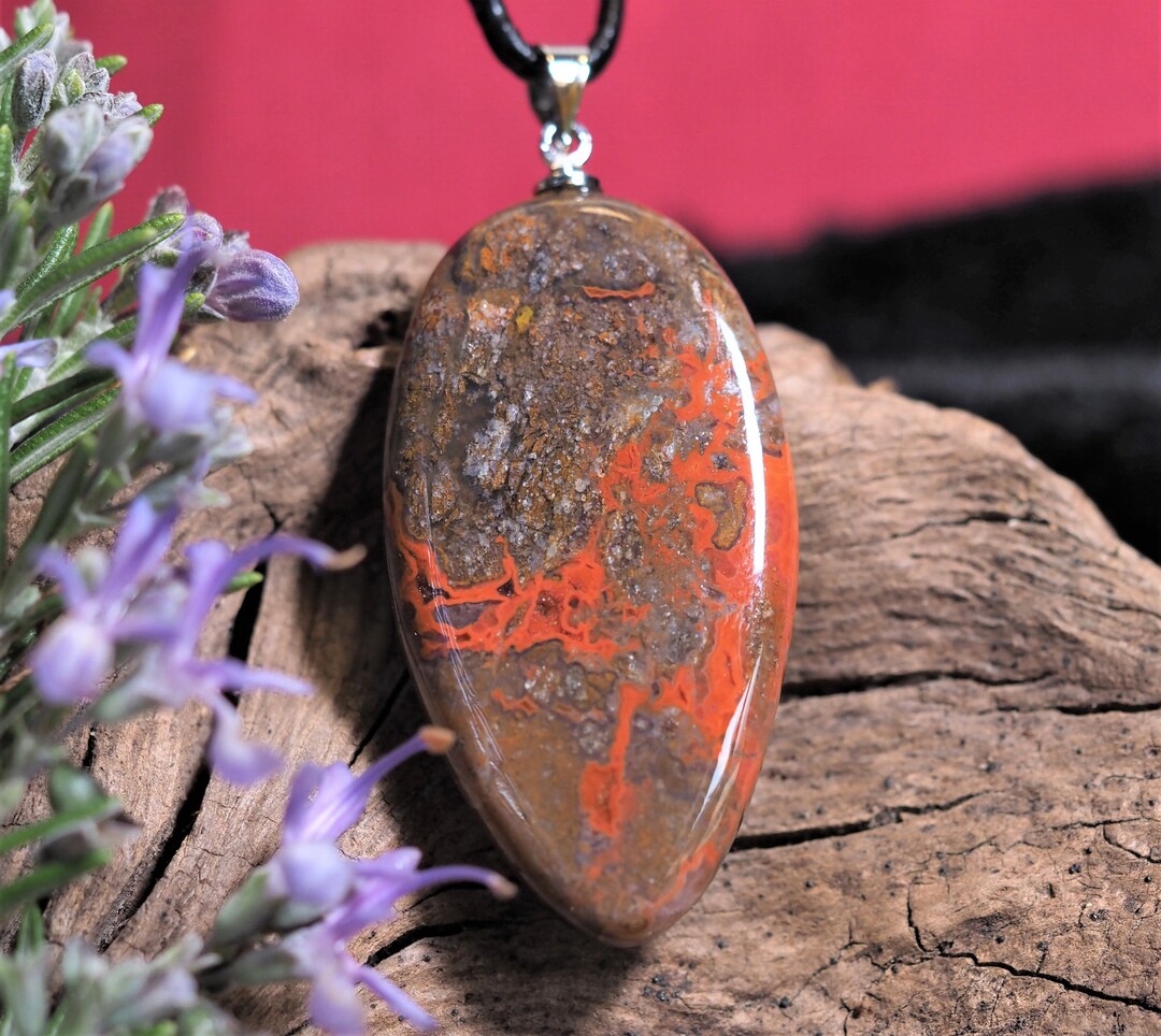 Buy Reversible Pendant in Dordogne Agate-personal Discovery-feather ...
