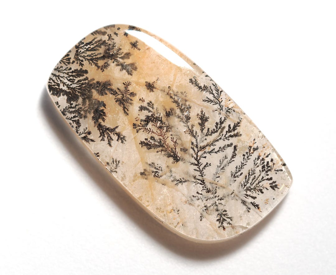 Dendritic Quartz 31x17 Mm Forest Plant Landscape Natural Cabochon - Etsy