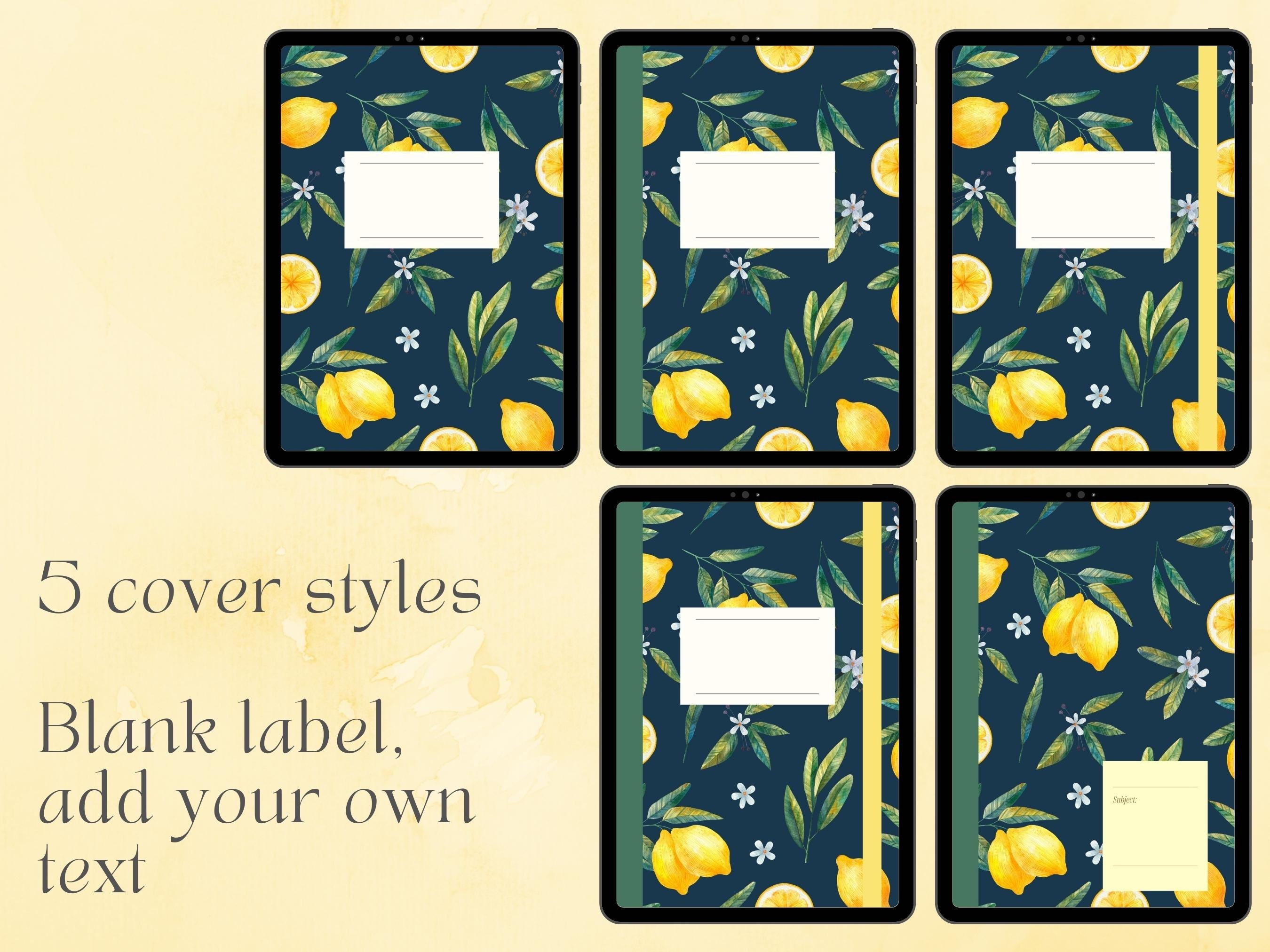 20 Vintage Botanical Aesthetic Digital Notebook Covers for Goodnotes ...