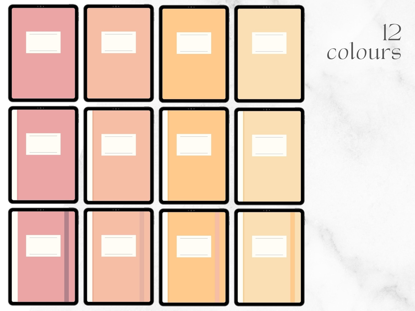 36 Minimalist Aesthetic Digital Notebook Covers for Goodnotes and ...