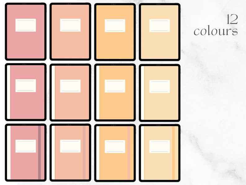 36 Minimalist Aesthetic Digital Notebook Covers for Goodnotes and ...