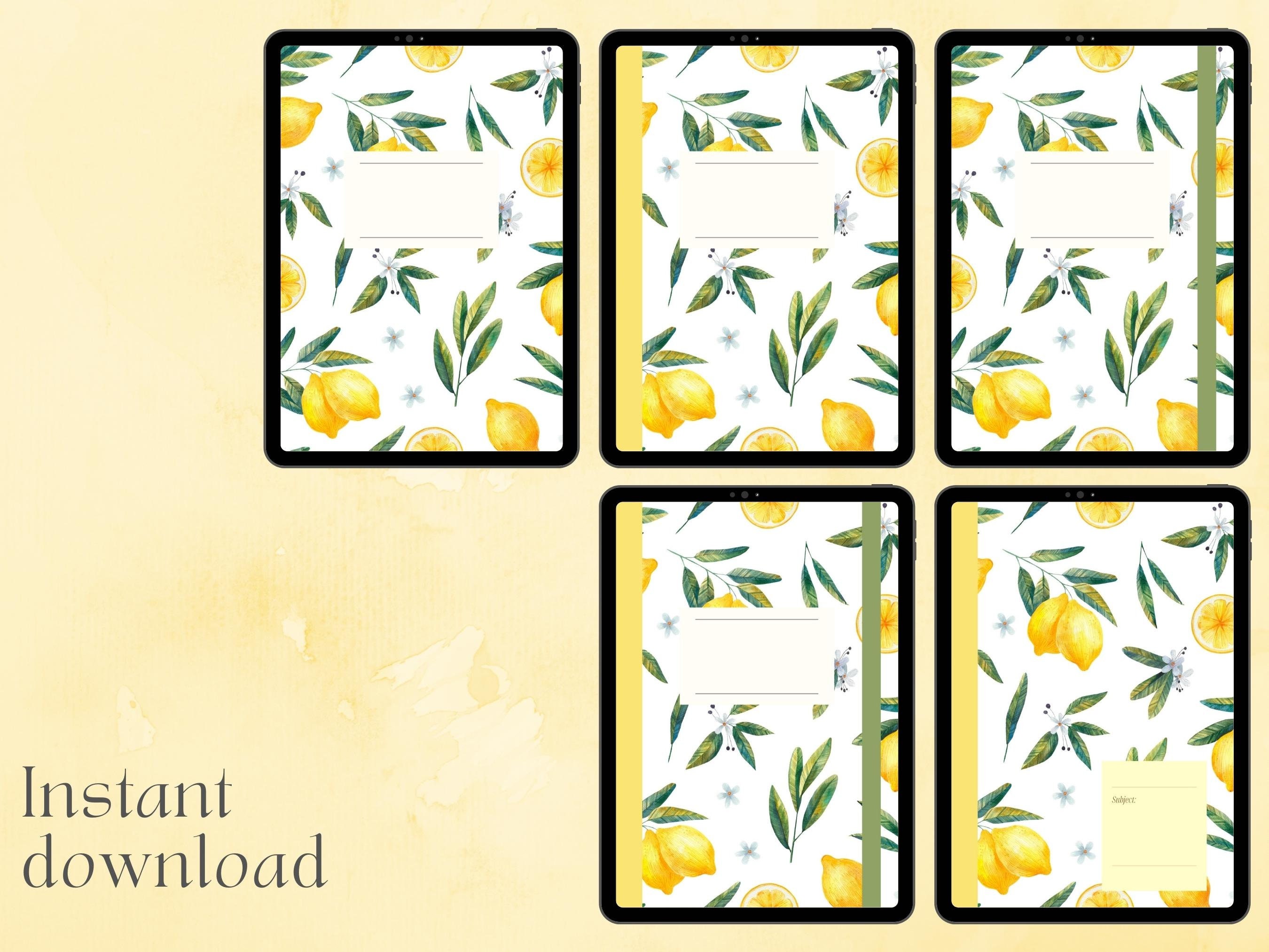 20 Vintage Botanical Aesthetic Digital Notebook Covers for Goodnotes ...