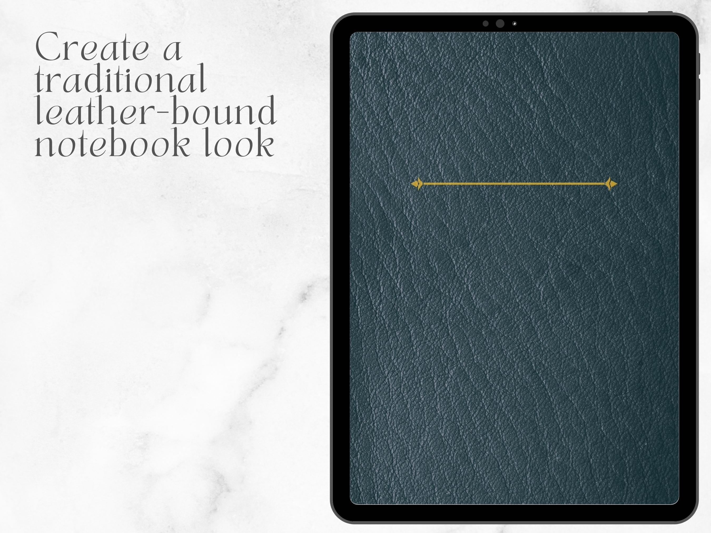 Leather Digital Notebook Covers for Goodnotes and Notability | Digital ...