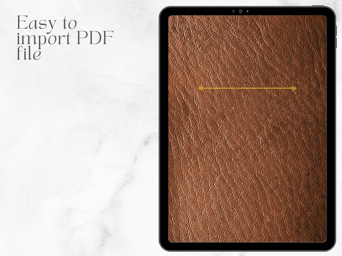 Leather Digital Notebook Covers for Goodnotes and Notability | Digital ...
