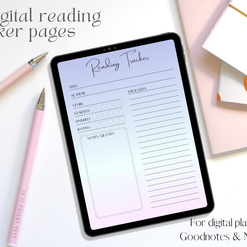 Reading Journal - Etsy