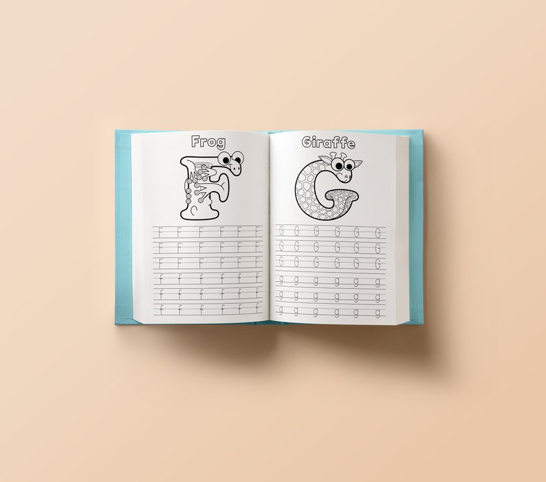 Animals Alphabet Tracing & Coloring Book: A-Z Letters (PDF, DOCX ...