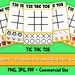 Tic Tac Toe 5 Sheets Christmas, Dogs and Cats, Easter, Fruits, PNG Jpg ...