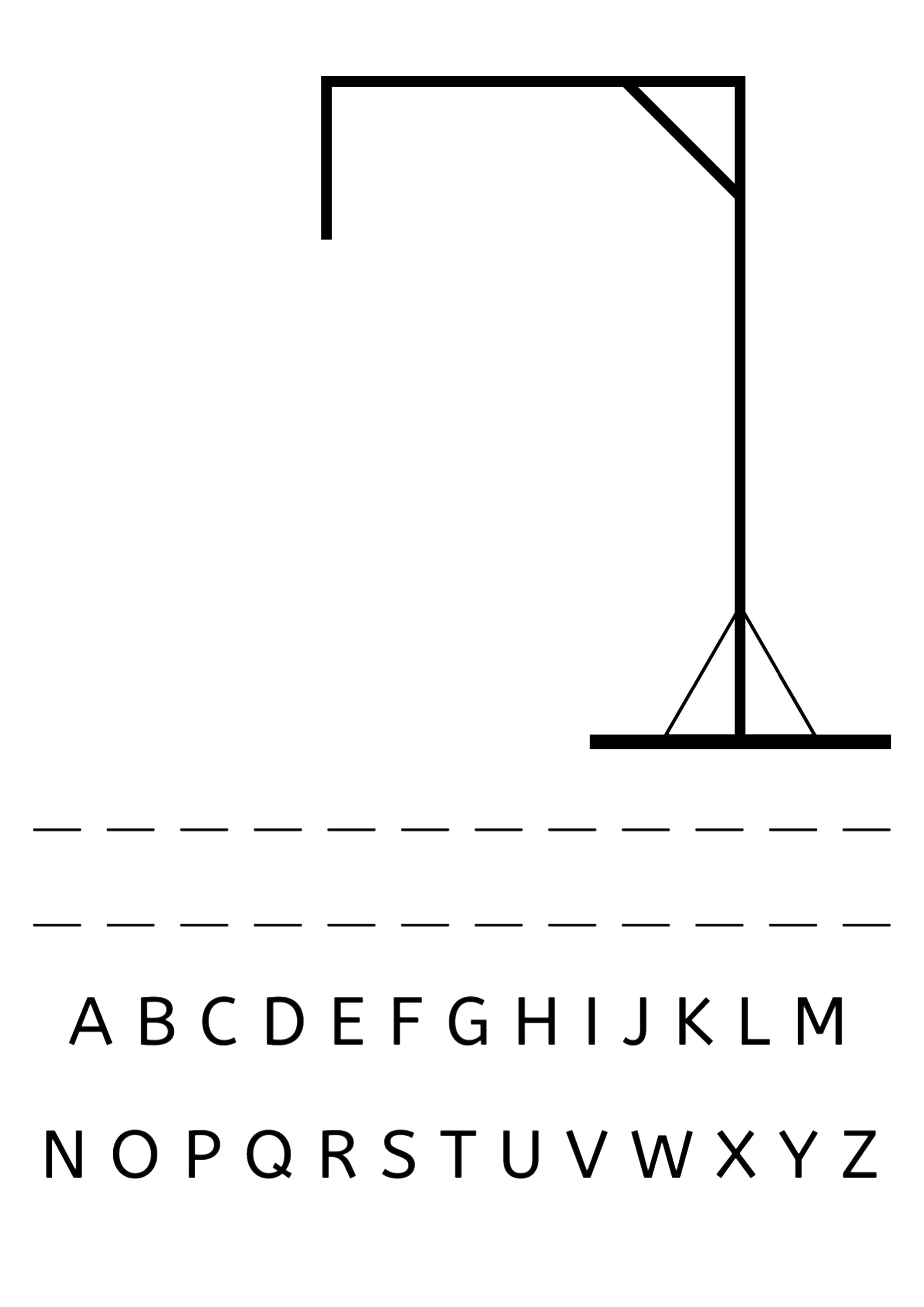 Hangman Game A4, A5 (PDF, PNG, Jpg) - Interior Template, Game Board for ...