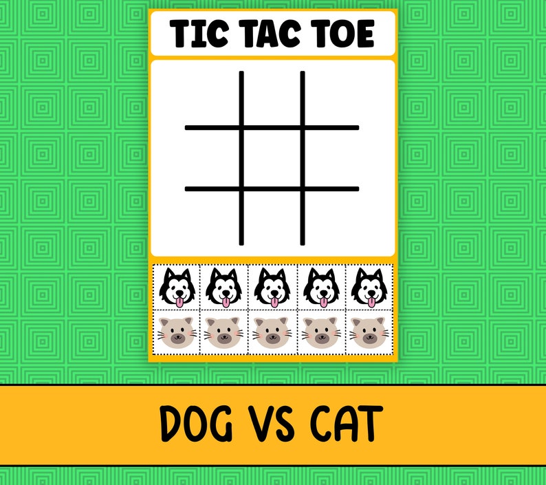 Tic Tac Toe 5 Sheets Christmas, Dogs and Cats, Easter, Fruits, PNG Jpg ...