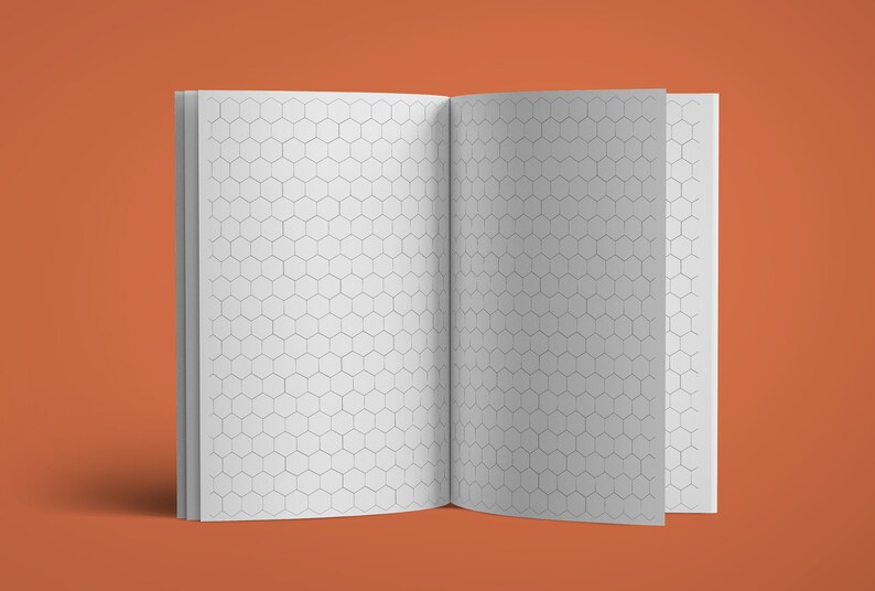 5x8 Hexagon Paper KDP Interior Template 100, 120, 150, 200, 250 PDF ...