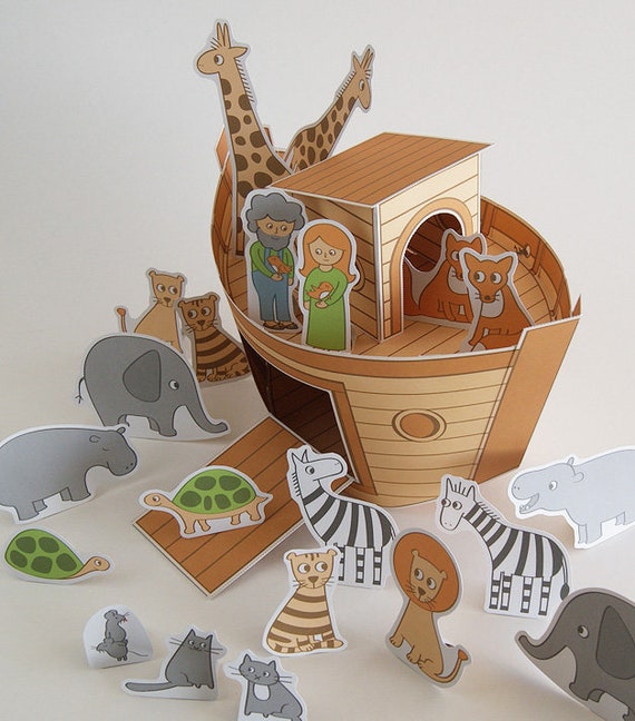 Libro de manualidades Arca de Noé DIY hacer animal - Etsy México