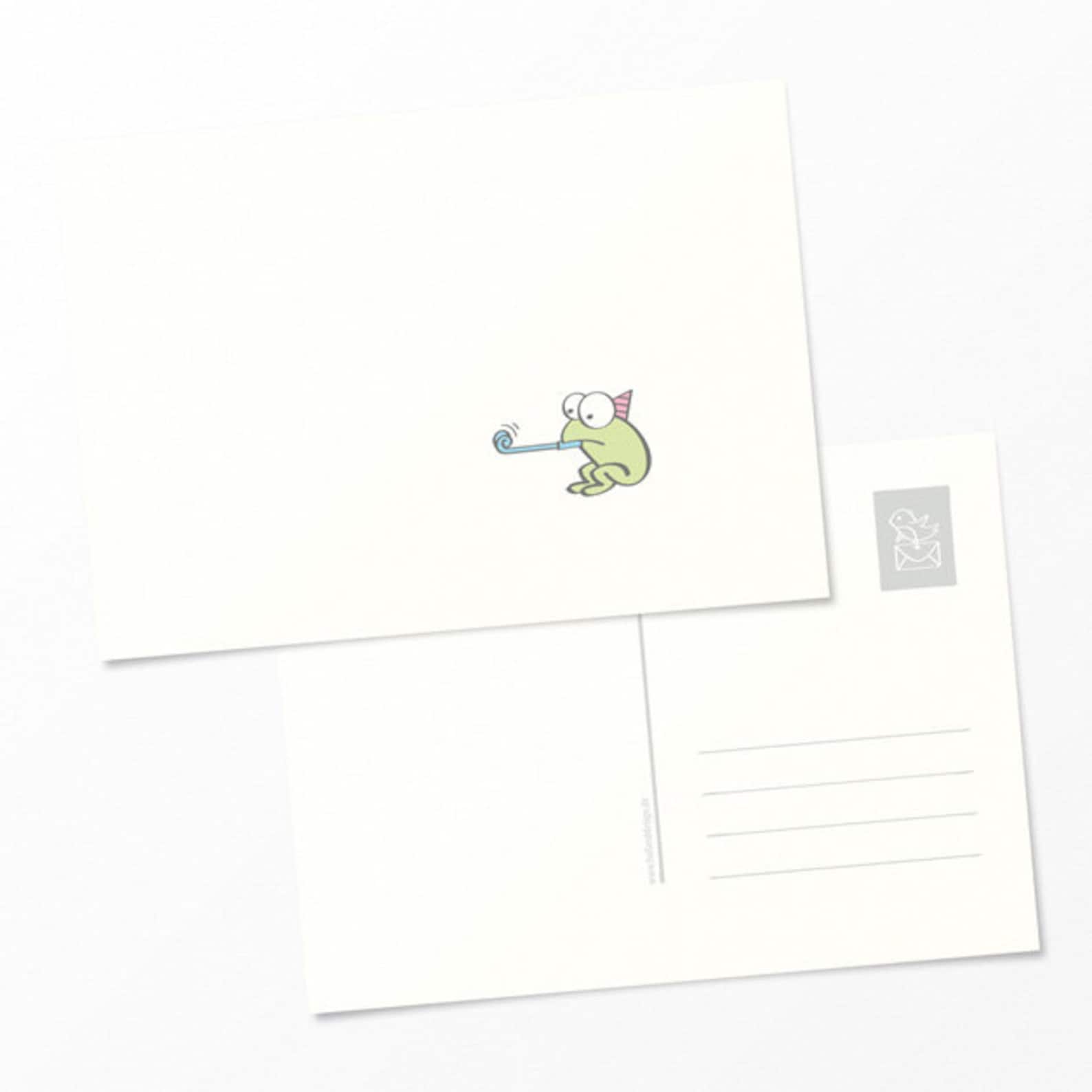 Birthday Card Frog Congratulations Card / Invitation Card - Etsy