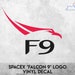 Spacex 'falcon 9' Logo Vinyl Decal Sticker - Etsy
