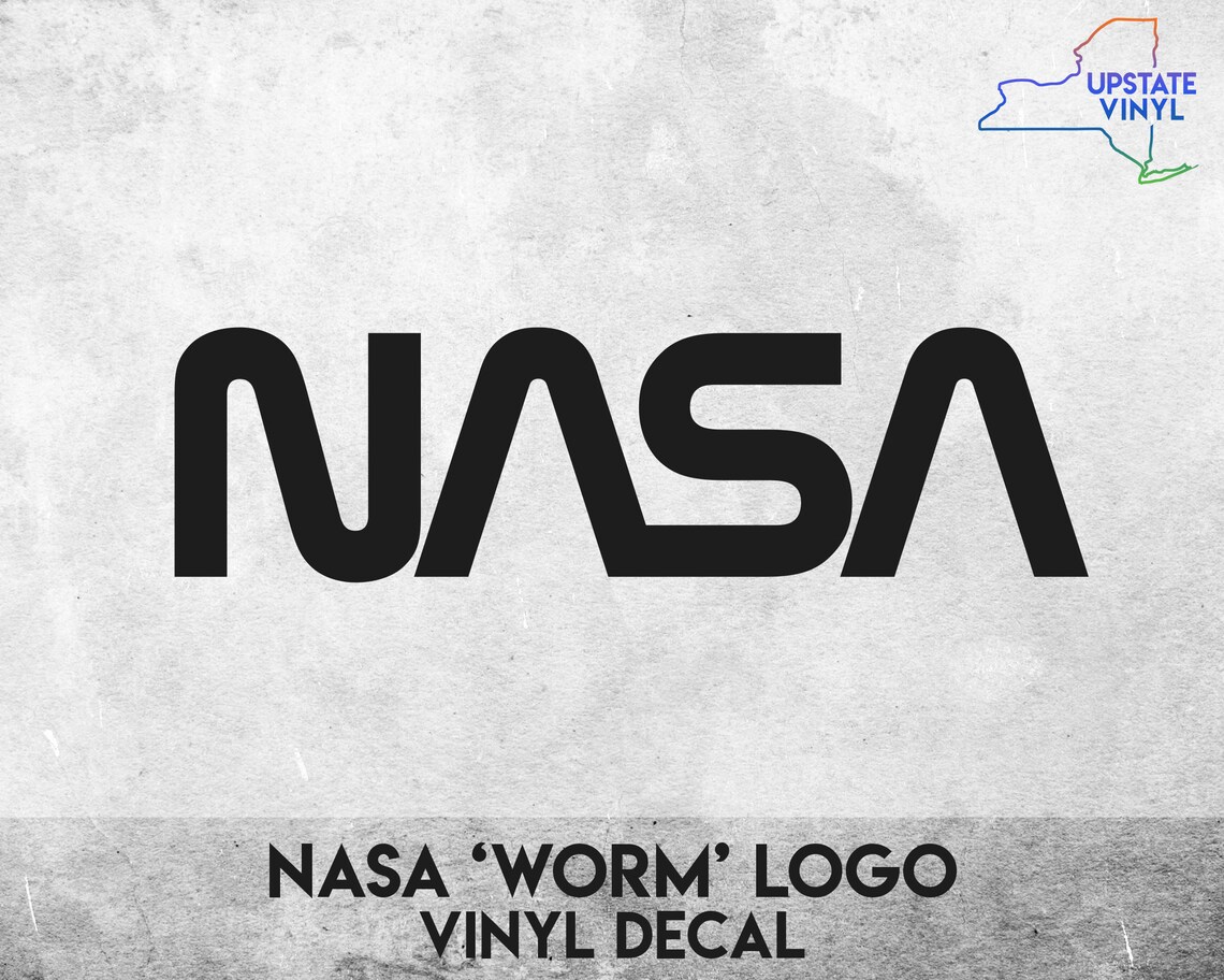 NASA 'worm' Logo Vinyl Decal Sticker Multiple - Etsy