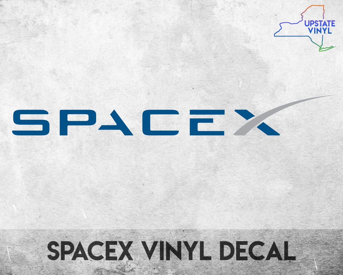 Spacex Logo Vinyl Decal Sticker Multiple Colors Available - Etsy