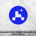 NASA Mars 2020 Perseverance Rover Logo - Vinyl Decal Sticker - Multiple ...