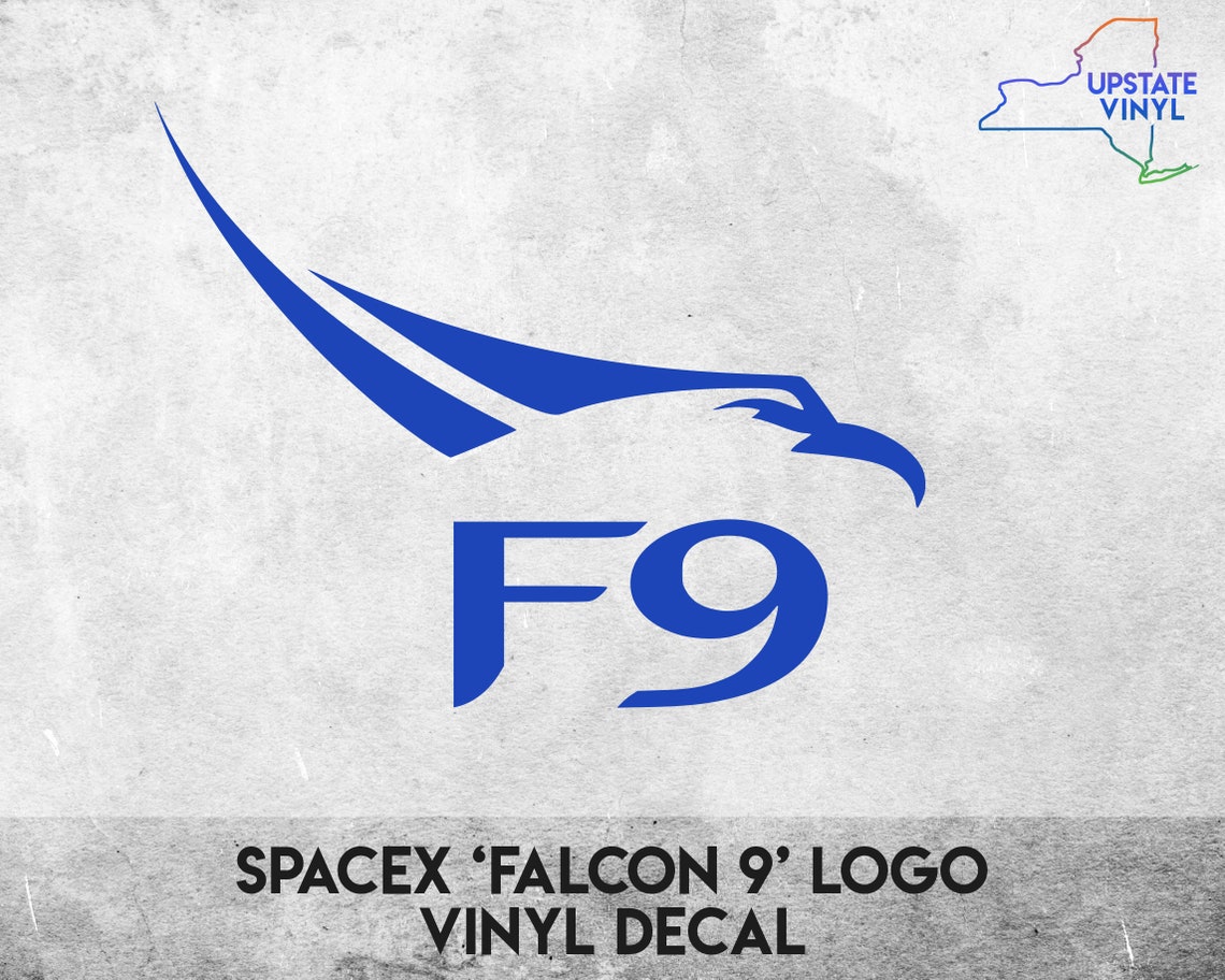 Spacex 'falcon 9' Logo Vinyl Decal Sticker - Etsy