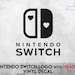 Nintendo Switch Logo With Hearts Vinyl Decal Multiple Colors Available ...