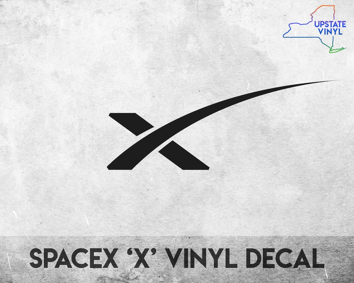 Spacex 'X' Logo Vinyl Decal Sticker Multiple | Etsy