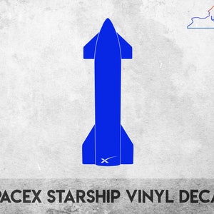 Spacex Starship - Vinyl Decal Sticker - Multiple Colors Available! - Etsy
