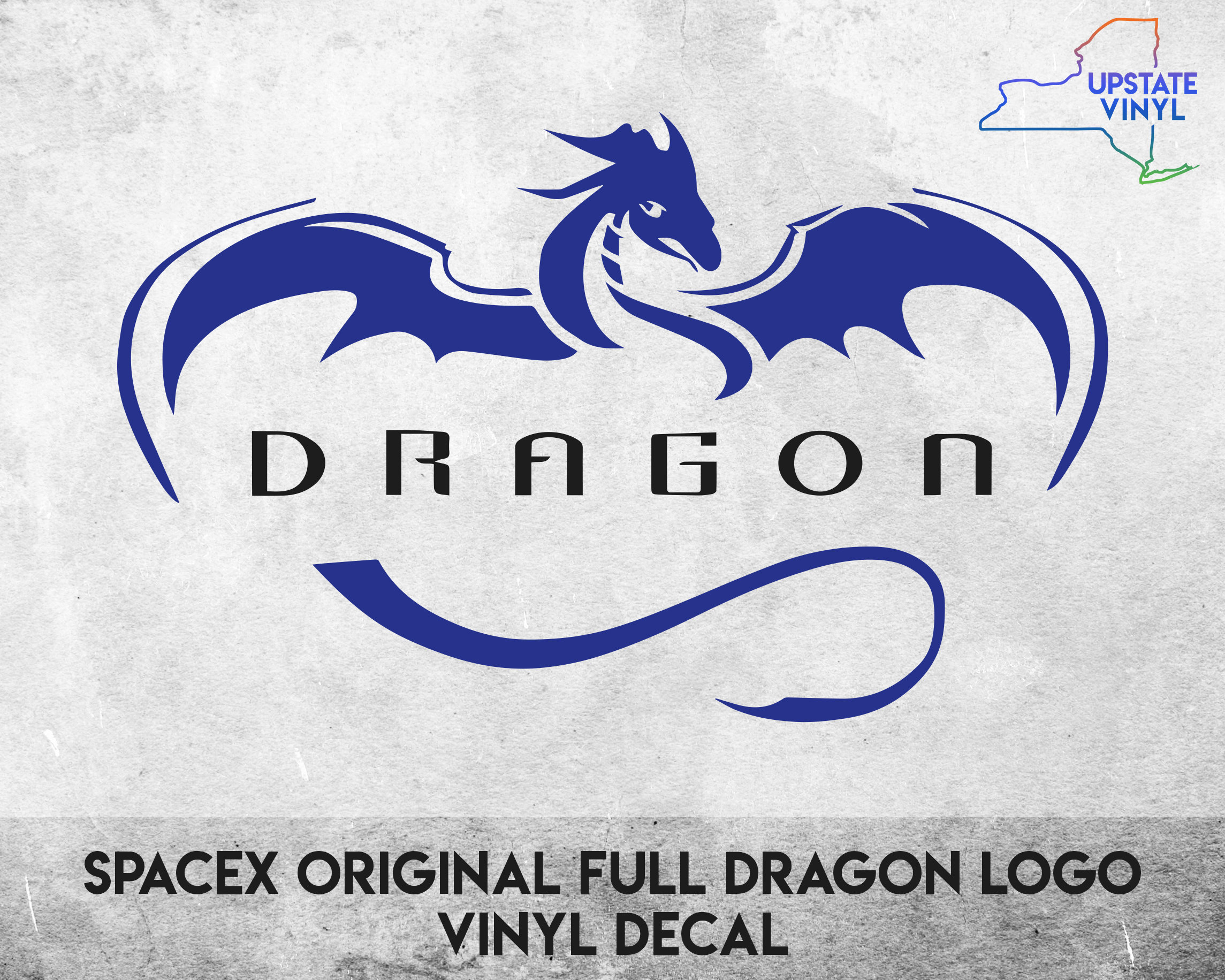 Spacex Original Full Dragon Logo Vinyl Decal Sticker - Etsy Canada