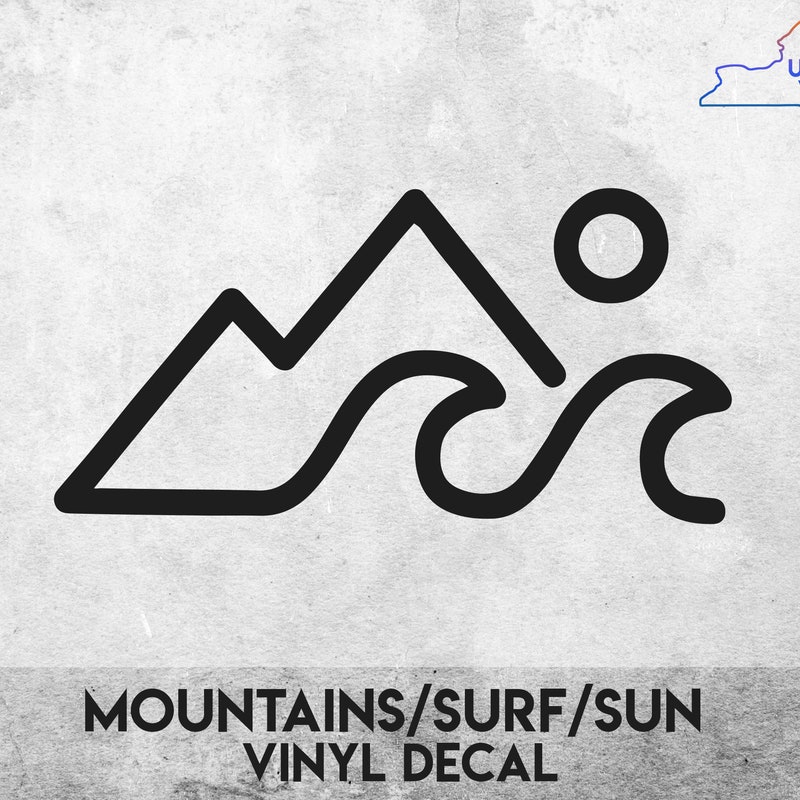 Red Sun Vinyl Decal - Etsy