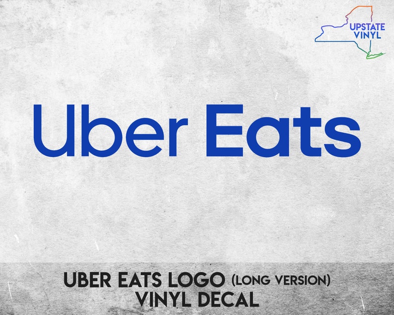 Uber Eats Logo long Version Vinyl Decal Sticker Multiple - Etsy