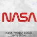 NASA 'worm' Logo Vinyl Decal Sticker Multiple - Etsy