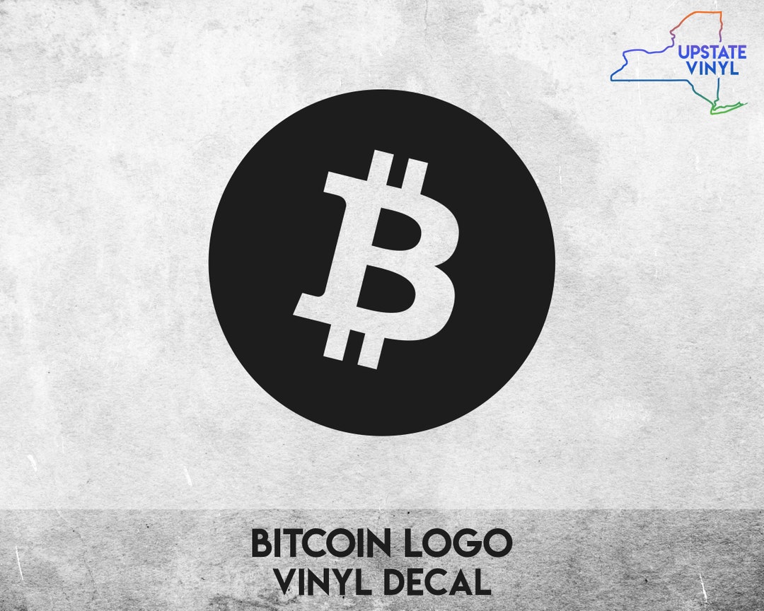 Bitcoin Logo "crooked" Style - Vinyl Decal - Multiple Colors Available ...