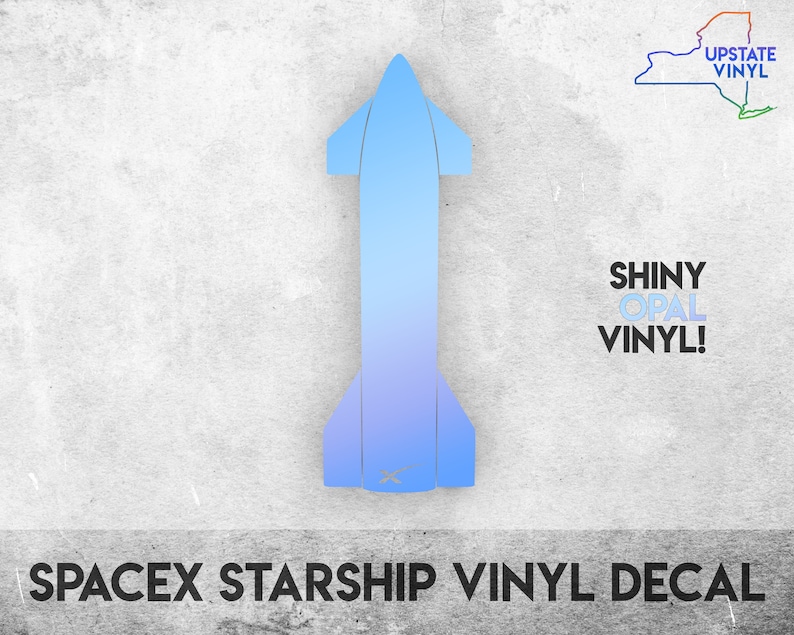 Spacex Starship Vinyl Decal Sticker Multiple Colors - Etsy