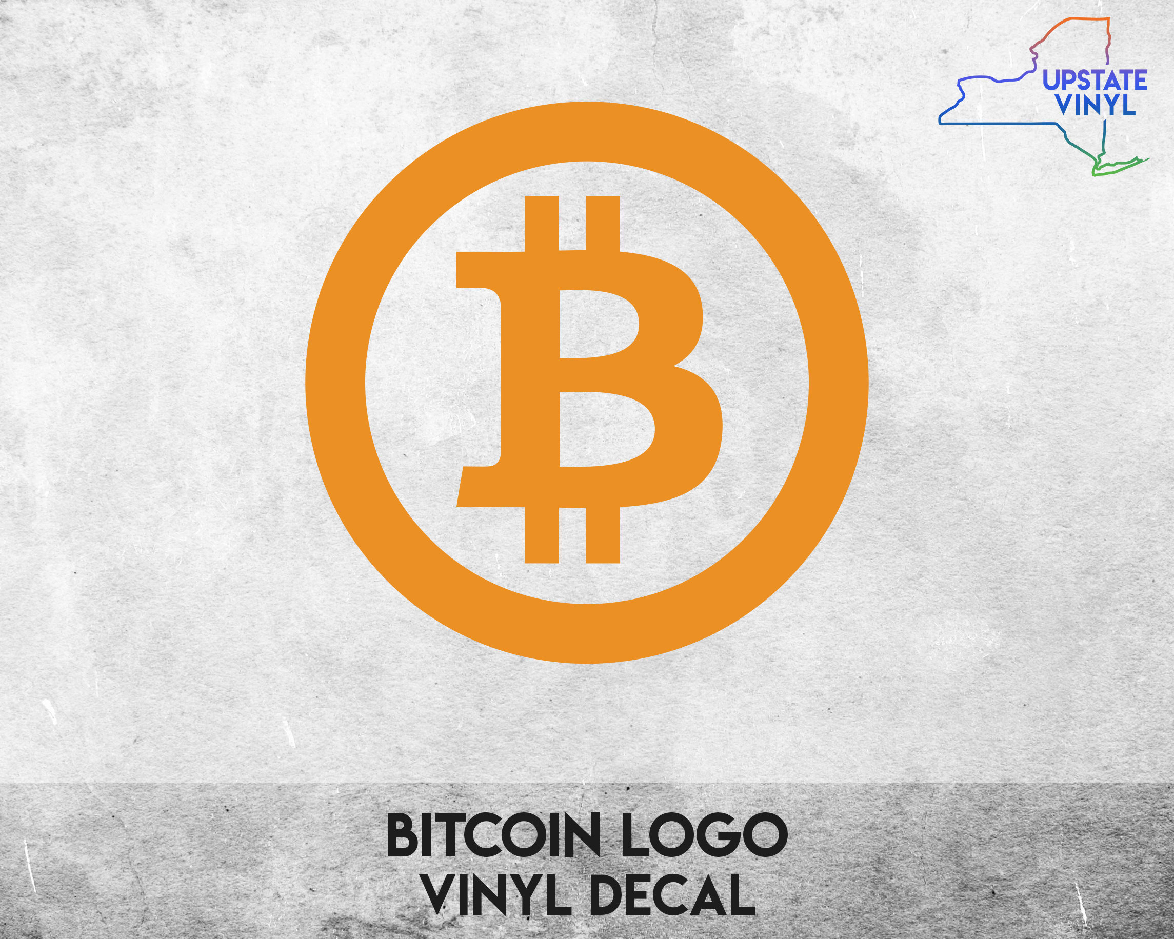 Bitcoin Logo circled Style Vinyl Decal - Etsy