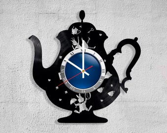 White rabbit clock | Etsy
