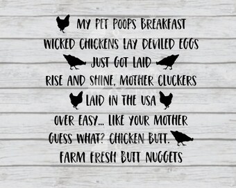 Chicken quotes | Etsy
