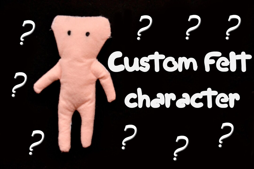 Custom Hand-sewn Felt Character - Etsy