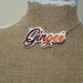 Ginger Necklace Ginger Ginger Girl Acrylic Necklace - Etsy
