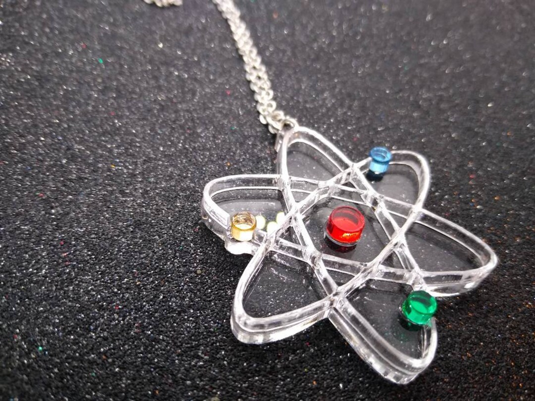 Atomic Symbol Necklace Atomic Necklace Necklace Science - Etsy