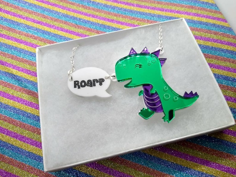 Dinosaur Dinosaur Necklace Dino Necklace Dinosaur - Etsy