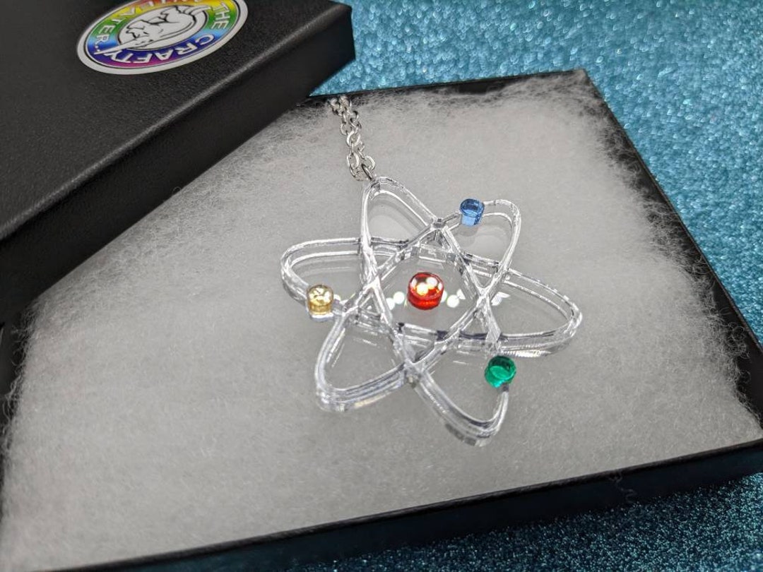 Atomic Symbol Necklace, Atomic Necklace, Necklace, Science Necklace ...