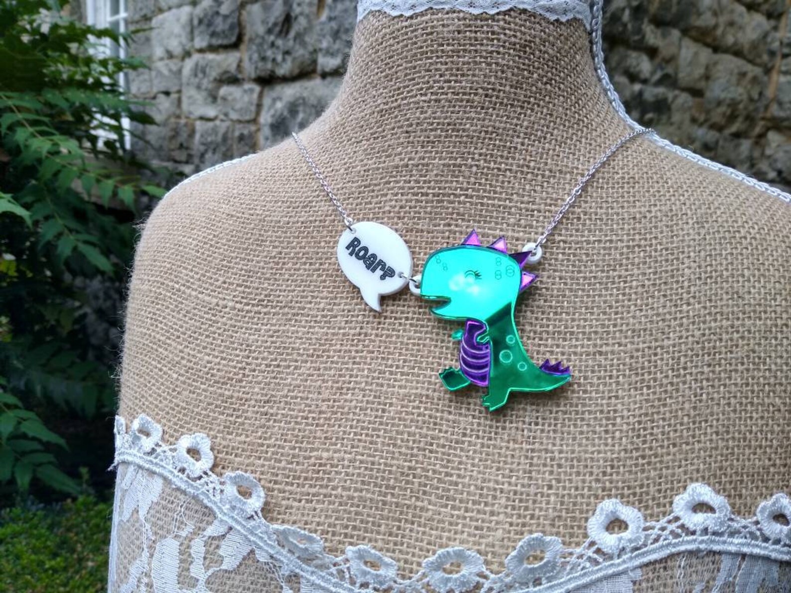 Dinosaur Dinosaur Necklace Dino Necklace Dinosaur - Etsy