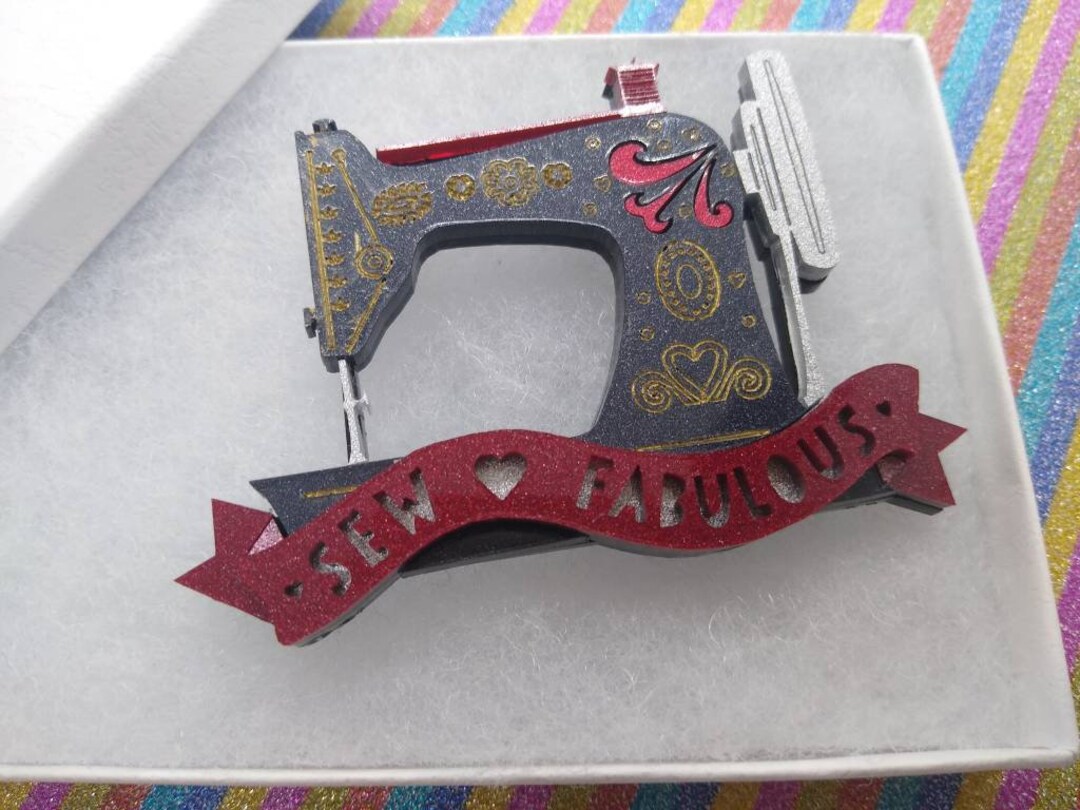 Sewing,sewing Brooch,brooch,sewing Machine,sewing Machine Jewelry ...
