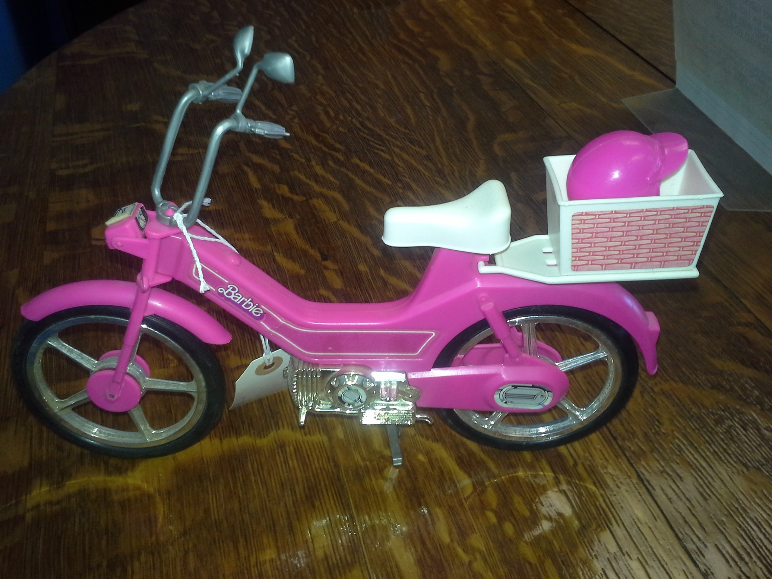 Vintage Barbie Motor Bike With Helmet and Original Box 1983 - Etsy