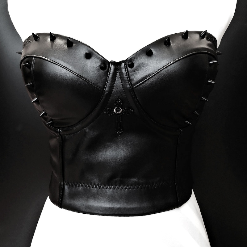 Leather Bustier - Etsy