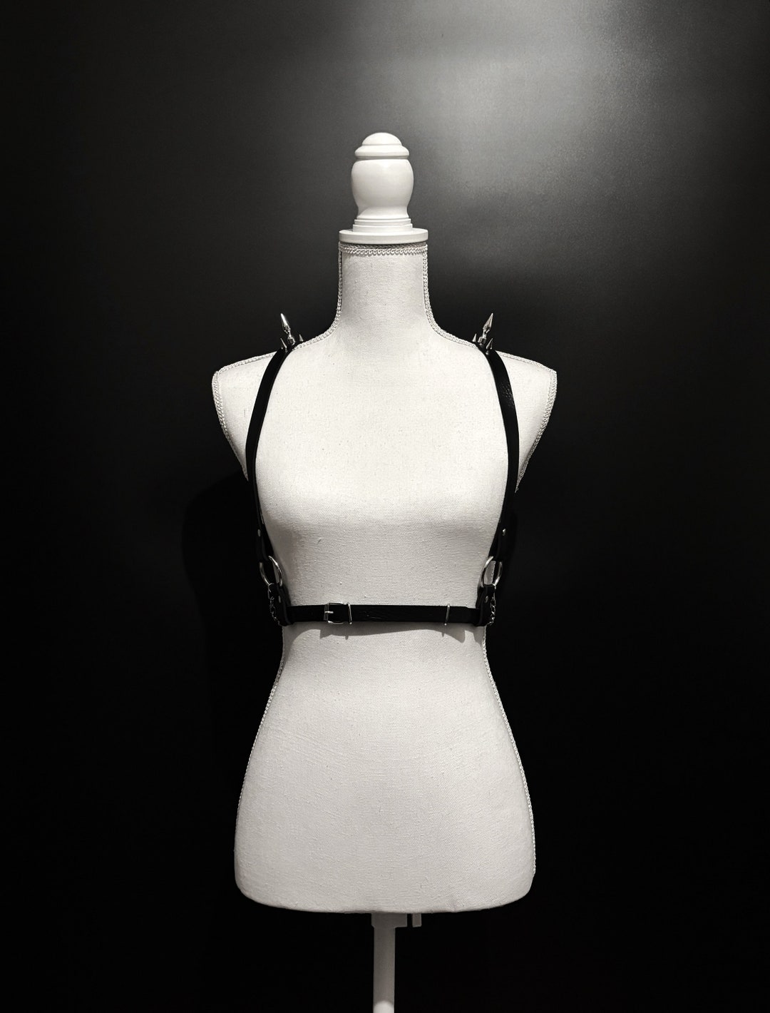 Harness Chest Spiked Studs Back & Shoulders, Vegan Leather (biothane ...