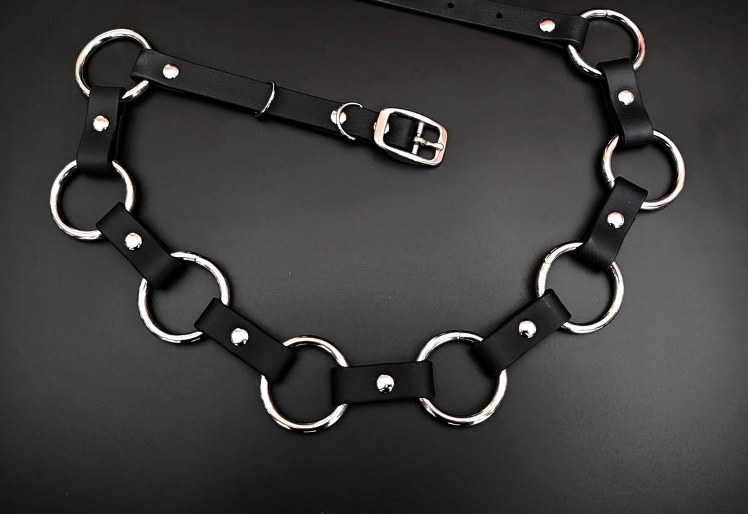 Traditional Goth Multi O-rings Belt - Etsy