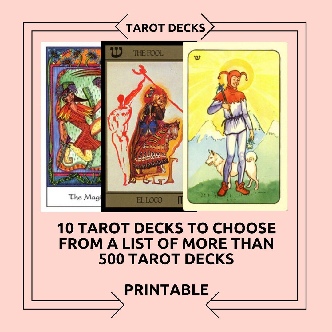 10 Tarot Decks to Choose From a List of More Than 500 Tarot Decks ...
